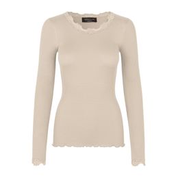 rosemunde Shirt Damen Gr&ouml;&szlig;e L ecru / brokat