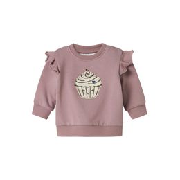 name it Sweatshirt 'NBFNILDA' Größe 80 creme / blau / mauve / schwarz