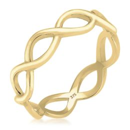 Elli Ringe - Ring Infinity Trend 375 Gelbgold - Gr. 56 MM - in Gold - f&uuml;r Damen
