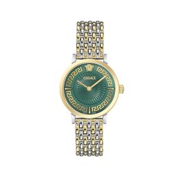Versace Uhr - Quarz-Analoguhr Greca Fortuna (Wc-0A) - Gr. unisize - in Silber - f&uuml;r Damen