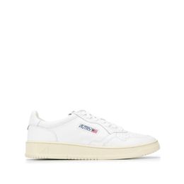Autry Low-Top Sneaker - White Leather Sneakers With Perforated Detailing - Gr. 42 (EU) - in Wei&szlig; - f&uuml;r Damen