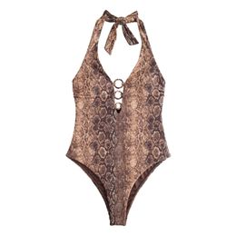 next Badeanzug Damen Gr&ouml;&szlig;e L beige / braun / hellbraun