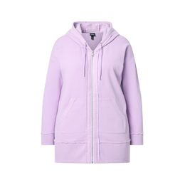 Ulla Popken Zip-Up Hoodie female Purple size 50-52