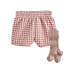 next Set: Shorts und Strumpfhose M&auml;dchen Gr&ouml;&szlig;e XXXS mauve / ros&eacute; / pastellpink