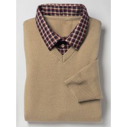 WITT Herren Pullover, camel, Größe 54