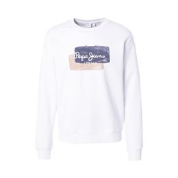 Pepe Jeans Sweatshirt 'NEW RAFER' Herren Größe L sand / grau / weiß
