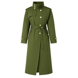 Touche Prive Between-Seasons Coat female Green size S