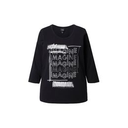 Ulla Popken Shirt female Black size 62-64