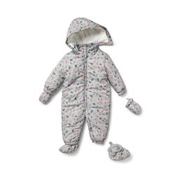 Tchibo - Baby-Winteroverall - Baby - Gr. 50/56 - hellgrau/print