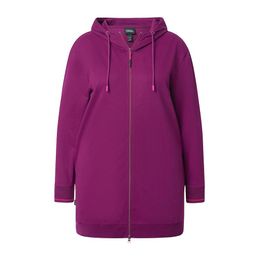 Ulla Popken Zip-Up Hoodie female Purple size 62-64