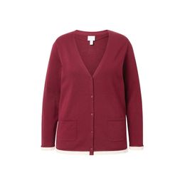 Ulla Popken Knit Cardigan female Red size 46-48
