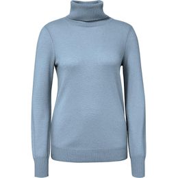 Peter Hahn - Rollkragen-Pullover aus 100% Premium-Kaschmir, blau, Gr. 44 / L - Kaschmir