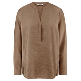 Peter Hahn - Bluse mit Rundhals-Ausschnitt, braun, Gr. 40 / M
