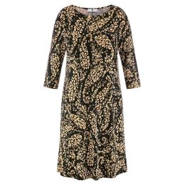 Anna Aura - Jersey-Kleid mit Rundhals-Ausschnitt, schwarz, Gr. 56 / 3XL