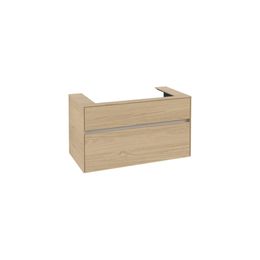 Villeroy & Boch V&B Waschtischunterschrank Collaro 100x54,8x50cm, WT mittig, nordic oak ; Villeroy & Boch (C02000VJ)