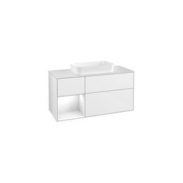 Villeroy & Boch V&B Waschtischunterschrank Finion 120cm, Pl w m, Rg l g w Lac, glo wh. Lac ; Villeroy & Boch (F291GFGF)