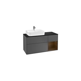 Villeroy & Boch V&B Waschtischunterschrank Finion 120cm, Pl b m, Rg re wal ven, Anthrac. m ; Villeroy & Boch (F152GNGK)