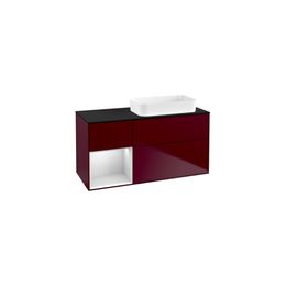 Villeroy & Boch V&B Waschtischunterschrank Finion 120x60 cm, Reg li wh. m Lac, Peony Matt ; Villeroy & Boch (F682MTHB)