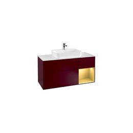 Villeroy & Boch V&B Waschtischunterschrank Finion 120cm, Pl wh. m, Reg re gol m, Peo m ; Villeroy & Boch (F421HFHB)