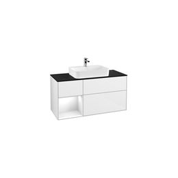 Villeroy & Boch V&B Waschtischunterschrank Wandbeleuchtung Finion 120cm, Pl b m, Rg l g w Lac, glo wh. Lac ; Villeroy & Boch (G412GFGF)