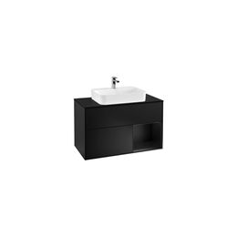 Villeroy & Boch V&B Waschtischunterschrank Wandbeleuchtung Finion 100, Pl b m, Reg re bla m Lac, bla m Lac ; Villeroy & Boch (G372PDPD)