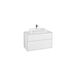 Villeroy & Boch V&B Waschtischunterschrank Wandbeleuchtung Finion 100x60,3cm, Abd.-Pl. wh. m, glo wh. Lac ; Villeroy & Boch (G35100GF)