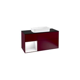 Villeroy & Boch V&B Waschtischunterschrank Finion 120cm, Pl b m, Reg li glo wh. Lac, Peo m ; Villeroy & Boch (F292GFHB)