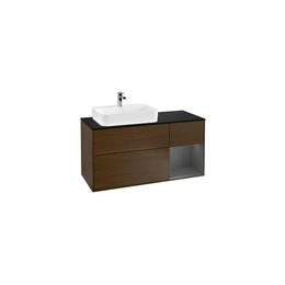 Villeroy & Boch V&B Waschtischunterschrank Wandbeleuchtung Finion 120cm, Pl b m, Rg re Anthrac. m, wal ven ; Villeroy & Boch (G402GKGN)