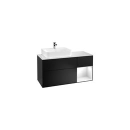 Villeroy & Boch V&B Waschtischunterschrank Finion 120cm, Pl w m, Rg r g wh. Lac, bla m Lac ; Villeroy & Boch (F151GFPD)
