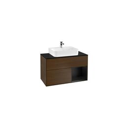 Villeroy & Boch V&B Waschtischunterschrank Finion 100, Pl bla m, Reg re bla m Lac, wal ven ; Villeroy & Boch (F122PDGN)