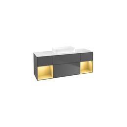 Villeroy & Boch V&B Waschtischunterschrank Finion 160x60,3x50,1cm, Rg g m Lac, Anthrac. m ; Villeroy & Boch (F741HFGK)
