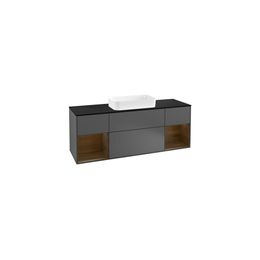 Villeroy & Boch V&B Waschtischunterschrank Abdeckplatte bla m Finion 160x60cm, Reg wal ven, Anthracite matt ; Villeroy & Boch (F332GNGK)