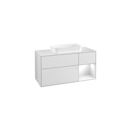 Villeroy & Boch V&B Waschtischunterschrank Wandbeleuchtung Finion 120x60 cm, Reg re glo wh. Lac, wh. m Lac ; Villeroy & Boch (G711GFMT)