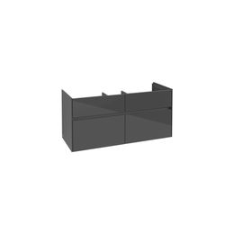 Villeroy & Boch V&B Waschtischunterschrank Collaro 115,4x54,6x44,4cm, WT mit, glossy grey ; Villeroy & Boch (C01200FP)