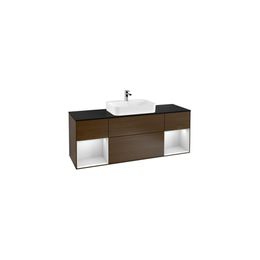 Villeroy & Boch V&B Waschtischunterschrank Finion 160x60, Pl bla m, Reg wh. m Lac, wal ven ; Villeroy & Boch (F452MTGN)
