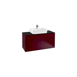 Villeroy & Boch V&B Waschtischunterschrank Wandbeleuchtung Finion 120x60,3cm, Abd.-Pl. bla m, Peony Matt ; Villeroy & Boch (G13200HB)