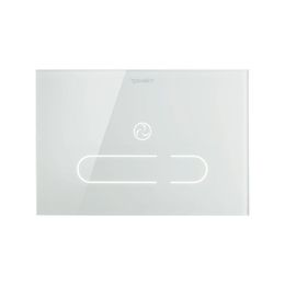 Duravit Bet&auml;tigungsplatte DuraSystem A2 23x15,7cm, ber.los., Glas wei&szlig;, f&uuml;r WC (WD5003012000)