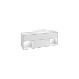 Villeroy & Boch V&B Waschtischunterschrank Finion 160x60,3x50,1cm, Rg g wh. Lac, wh. m Lac ; Villeroy & Boch (F741GFMT)