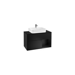 Villeroy & Boch V&B Waschtischunterschrank Wandbeleuchtung Finion 100, Pl b m, Reg re bla m Lac, bla m Lac ; Villeroy & Boch (G122PDPD)