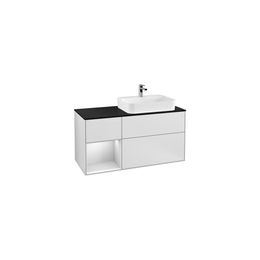 Villeroy & Boch V&B Waschtischunterschrank Wandbeleuchtung Finion 120cm, Pl b m, Rg l wh. m Lac, wh. m Lac ; Villeroy & Boch (G392MTMT)