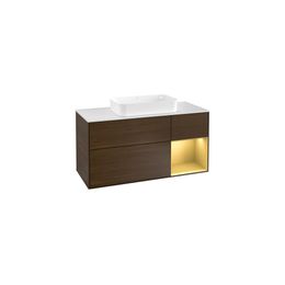 Villeroy & Boch V&B Waschtischunterschrank Wandbeleuchtung Finion 120cm, Pl wh. m, Reg re gol m, wal ven ; Villeroy & Boch (G301HFGN)
