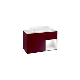 Villeroy & Boch V&B Waschtischunterschrank Wandbeleuchtung Finion 100x60,3 cm, Reg re glo wh. Lac, Peo m ; Villeroy & Boch (G661GFHB)