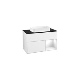 Villeroy & Boch V&B Waschtischunterschrank Wandbeleuchtung Finion 100x60,3 cm, Rg r g wh. Lac, glo wh. Lac ; Villeroy & Boch (G662GFGF)