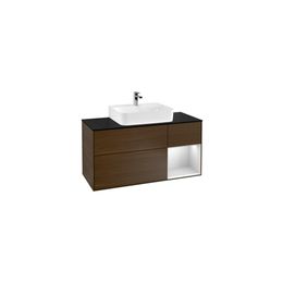 Villeroy & Boch V&B Waschtischunterschrank Wandbeleuchtung Finion 120cm, Pl b m, Reg re wh. m Lac, wal ven ; Villeroy & Boch (G172MTGN)