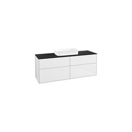 Villeroy & Boch V&B Waschtischunterschrank Finion 160x60,3x50,1cm, Gl. bla m, glo wh. Lac ; Villeroy & Boch (F73200GF)