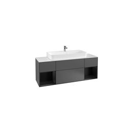 Villeroy & Boch V&B Waschtischunterschrank Wandbeleuchtung Finion 160cm, Reg bla m Lac, Anthracite matt ; Villeroy & Boch (G211PDGK)