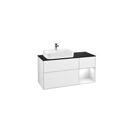 Villeroy & Boch V&B Waschtischunterschrank Wandbeleuchtung Finion 120cm, Pl b m, Rg r g w Lac, glo wh. Lac ; Villeroy & Boch (G402GFGF)
