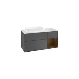 Villeroy & Boch V&B Waschtischunterschrank Finion 120cm, Pl w m, Rg re wal ven, Anthrac. m ; Villeroy & Boch (F281GNGK)