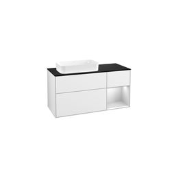 Villeroy & Boch V&B Waschtischunterschrank Wandbeleuchtung Finion 120cm, Pl b m, Rg r w m Lac, glo wh. Lac ; Villeroy & Boch (G282MTGF)