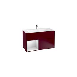 Villeroy & Boch V&B Waschtischunterschrank Finion Reg links White matt lacquer, Peony Matt ; Villeroy & Boch (F030MTHB)